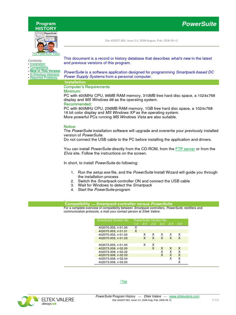 402207-063 Prog-History PowerSuite Config-Prog 3v0 | PDF | Operating ...