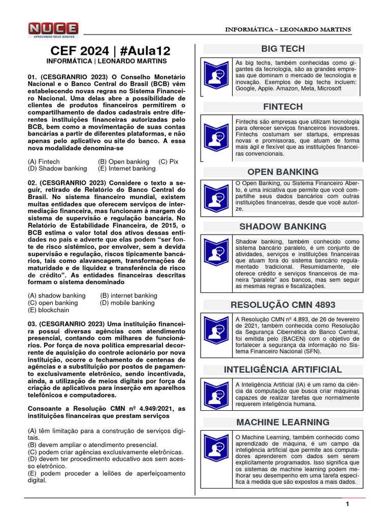 Novas Regras do Sistema Financeiro Brasileiro | PDF | Aprendizado de ...