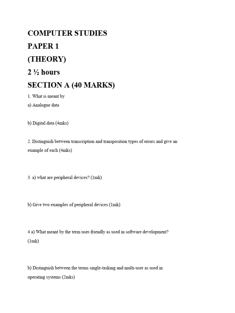 Form 4 End Term 1 Comp Q | PDF | World Wide Web | Internet & Web