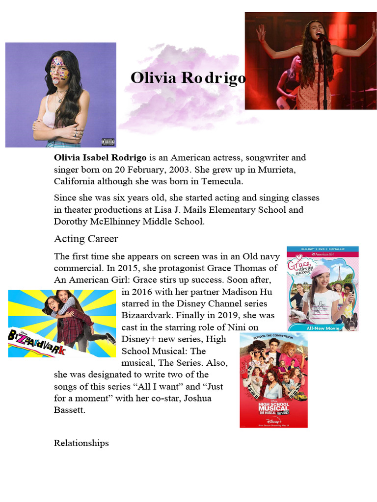 OLIVIA RODRIGO | PDF