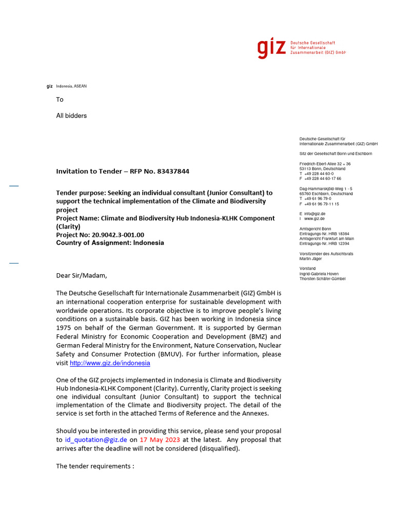 00-83437844-Invitation To Tender | PDF | Business