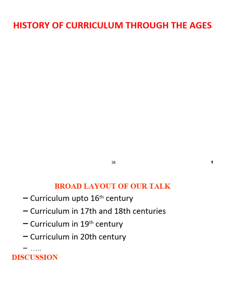 Week 3 History or Evolution of Curriculum | Download Free PDF | Theory ...