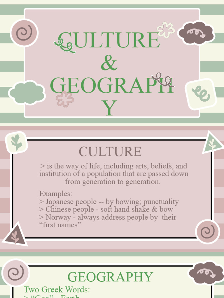 Culture & Geography (slides 1-25) | Download Free PDF | Geography ...