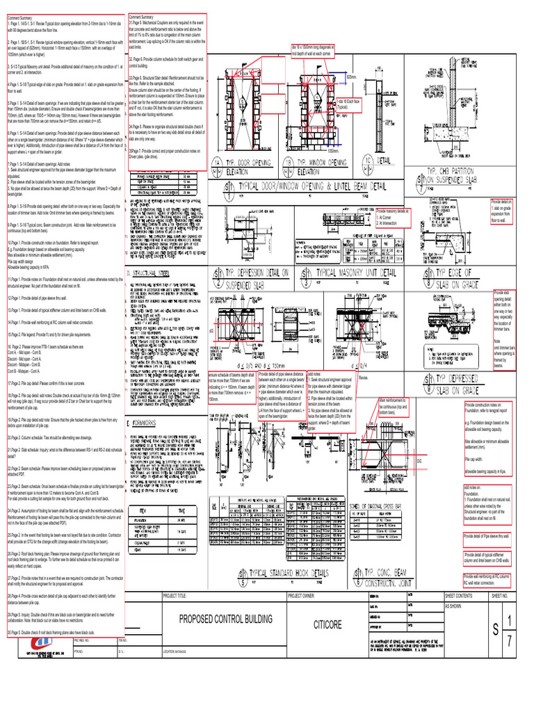 S-1 Structural Plan Control Building & Connertor Switch - ACPL Comments ...