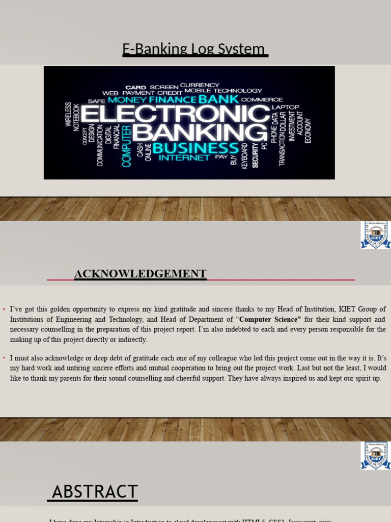 E-Banking Log System | Download Free PDF | World Wide Web | Internet & Web