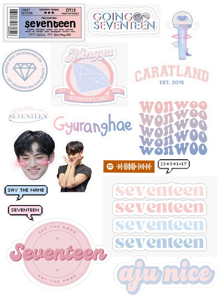 Seventeen Stickers | PDF