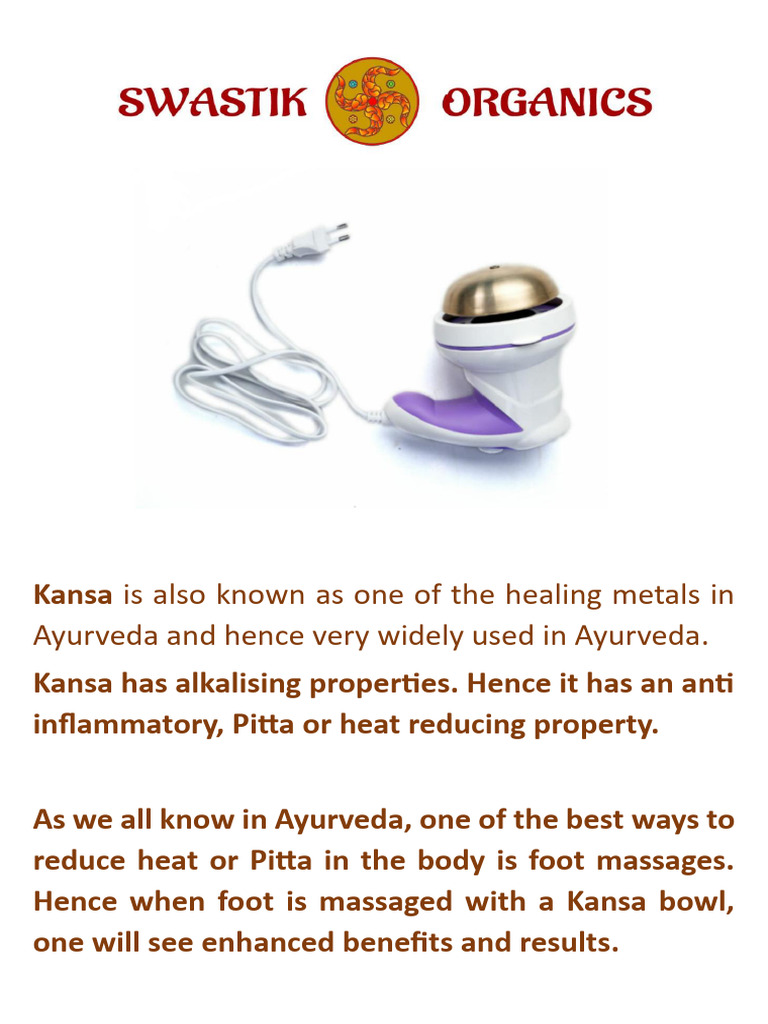 Benefits of Kansa Massager Machine | PDF | Wellness