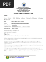 Narrative Report Matatag Training Day 4 | PDF | Teachers | Curriculum