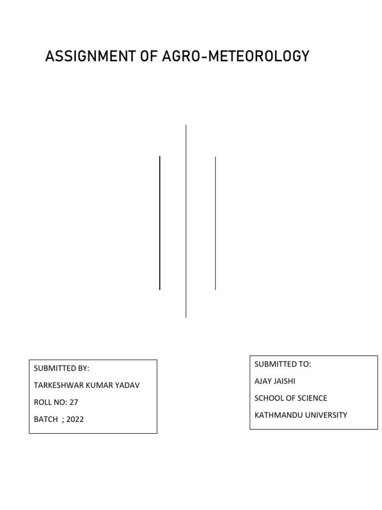Assignment Ajay Sir | PDF | Agriculture | Drought