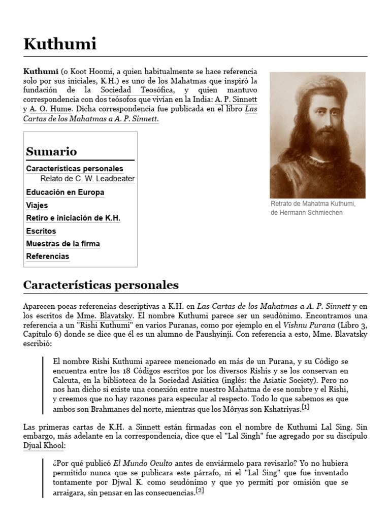 Kuthumi - Teosofia Wiki | PDF | Misticismo | Esoterismo occidental