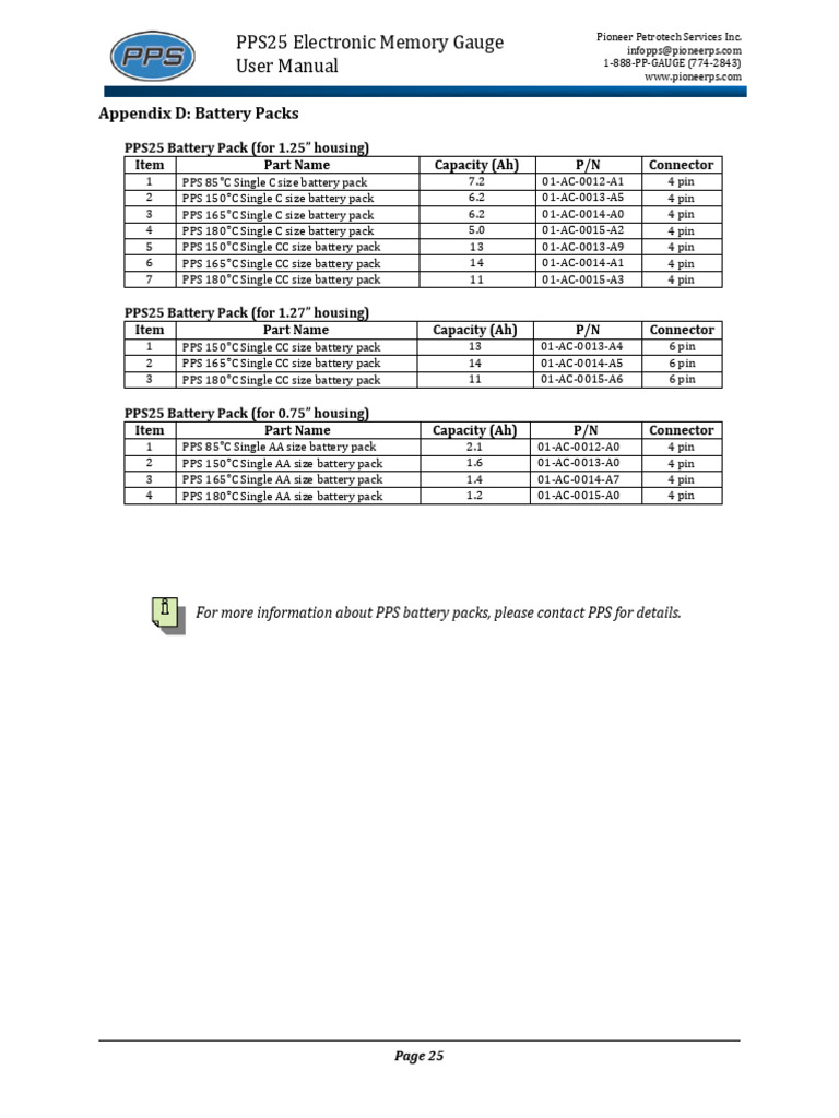 PPS25 BATTERY PACKS | Download Free PDF | Electrical Engineering ...