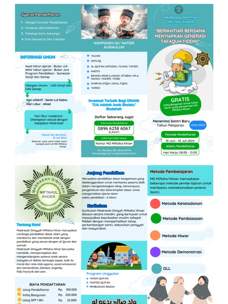 Brosur MD Miftahul Khoer 2024 | PDF