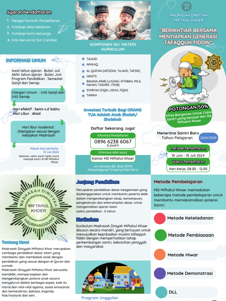 Brosur MD Miftahul Khoer 2024 - 2 | PDF