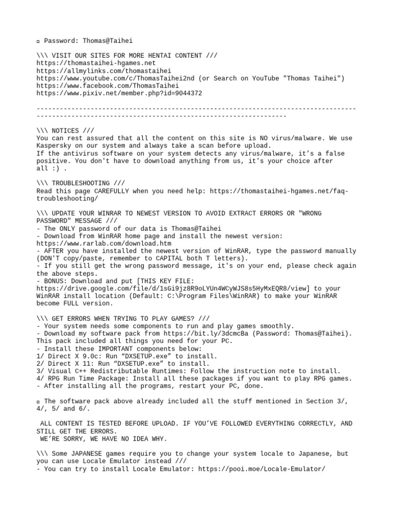# Thomas Taihei - READ ME | PDF | Computer Virus | Malware