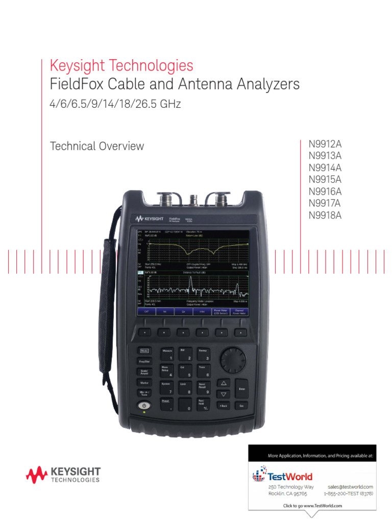 Technical Overview Keysight Agilent Cable and Antenna Analyzers 4 6 9 ...