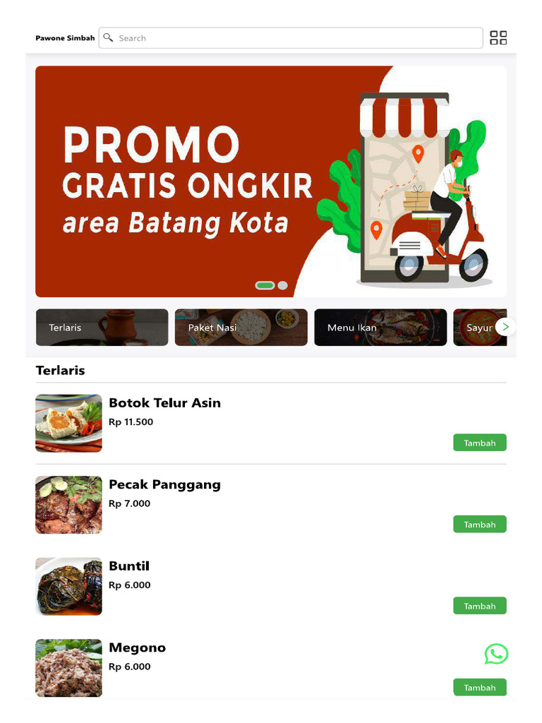 Pawone Simbah - Pawone Simbah Delivery | PDF