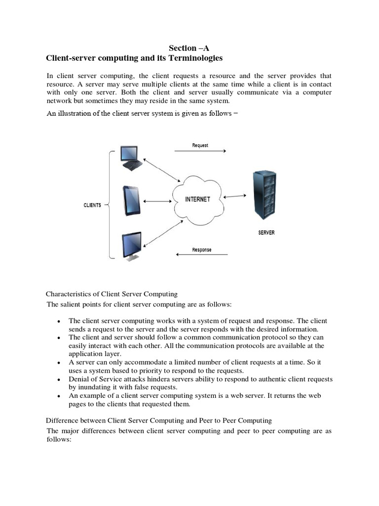 Client Server & Grid Computing | PDF | Client–Server Model | Grid Computing
