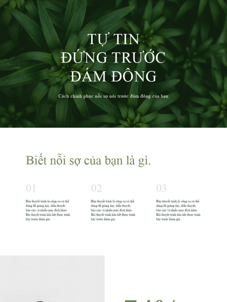 T Tin Đ NG Trư C Đám Đông: Cách Chinh PH C N I S Nói Trư C Đám Đông C A B N | PDF