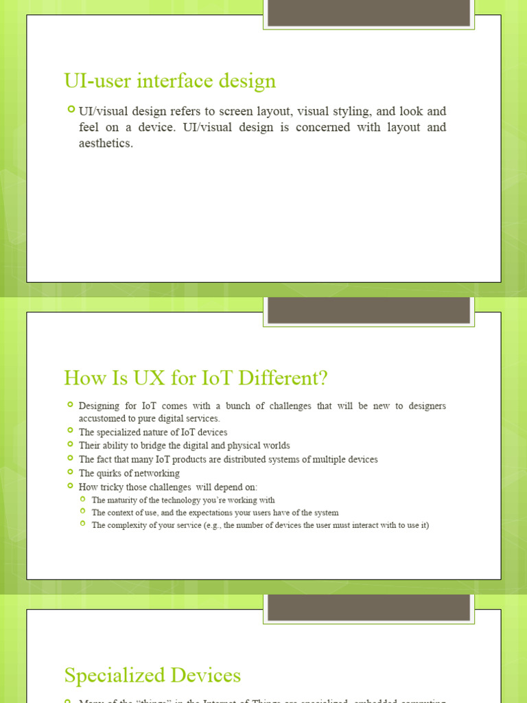 Lecture 14 UIUX | PDF | Internet Of Things | User Interface