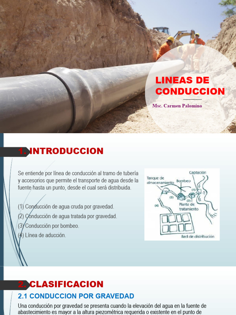 Lineas de Conduccion Rev.2 | PDF | Tubería (transporte de fluidos) | Presión