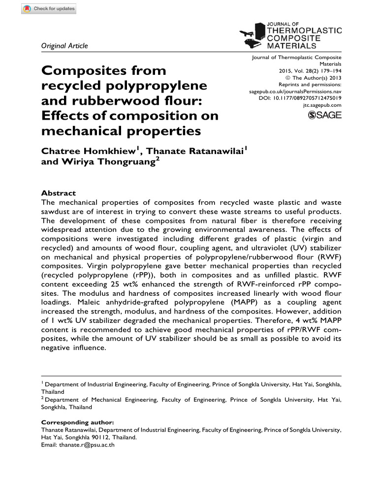PP Composites-From-Recycled-Polypropylene-And-Rubberwood-Flour-Effects ...