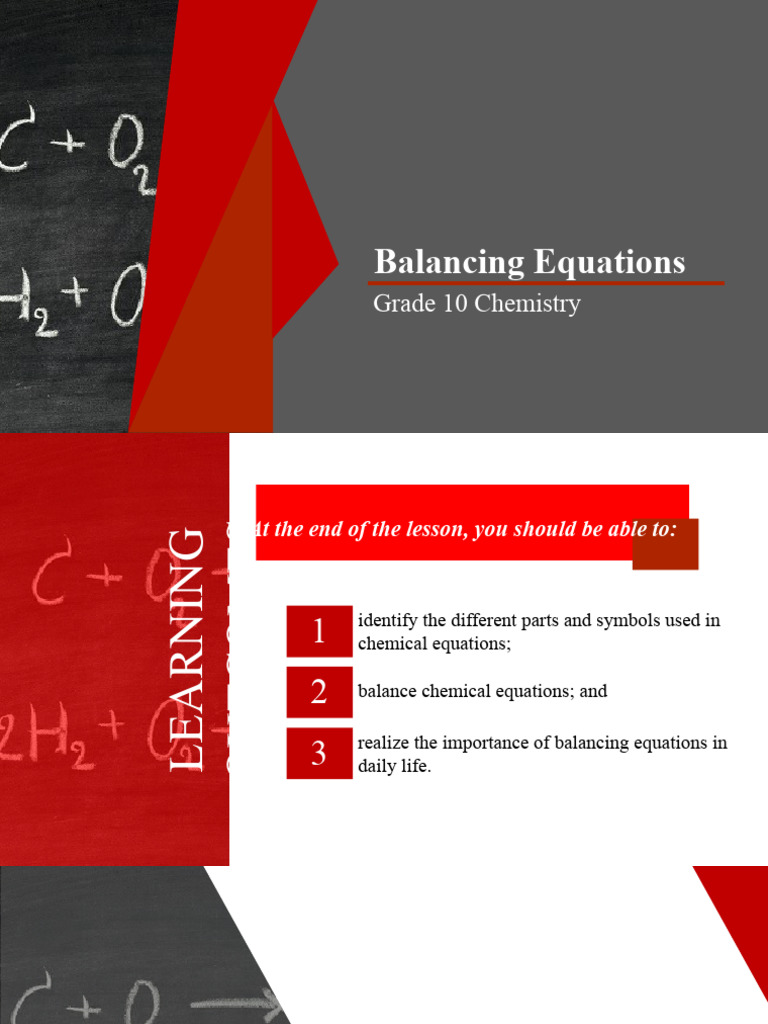 Grade 10 Chemistry Lesson 10 | PDF | Chemical Reactions | Chemistry