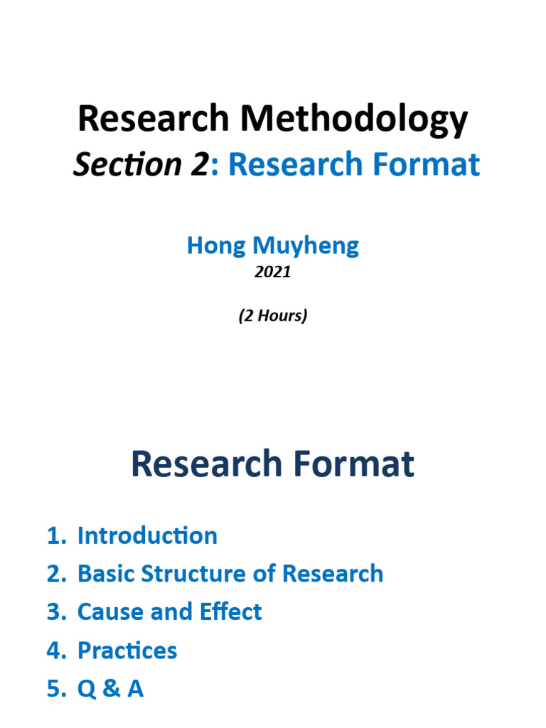 Research Methodology 2 | PDF | Methodology | Theory