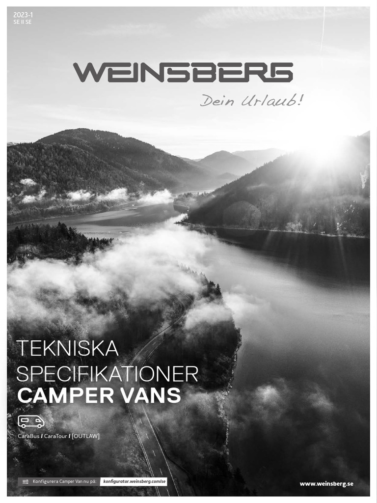 Weinsberg Camper Van Teknisk Data 2023 | PDF