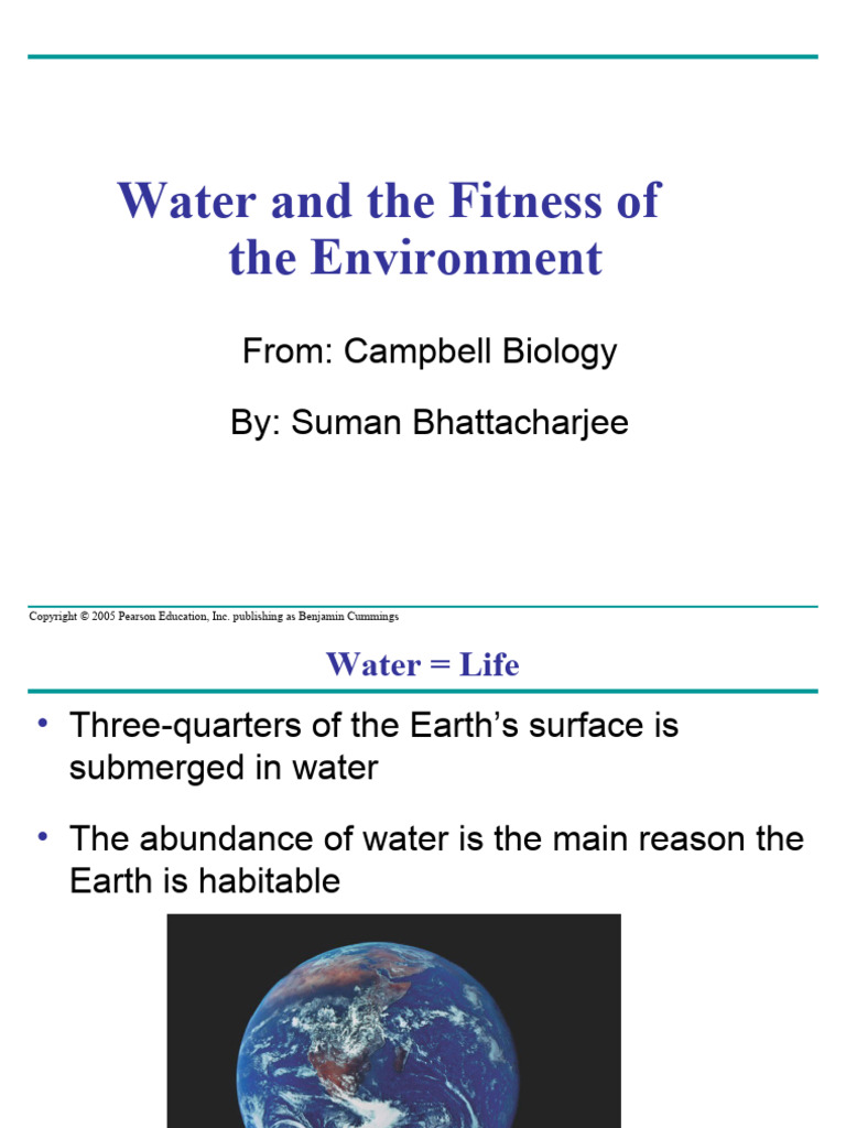 Chapter3 Water and Its Importance | PDF | Ph | Water
