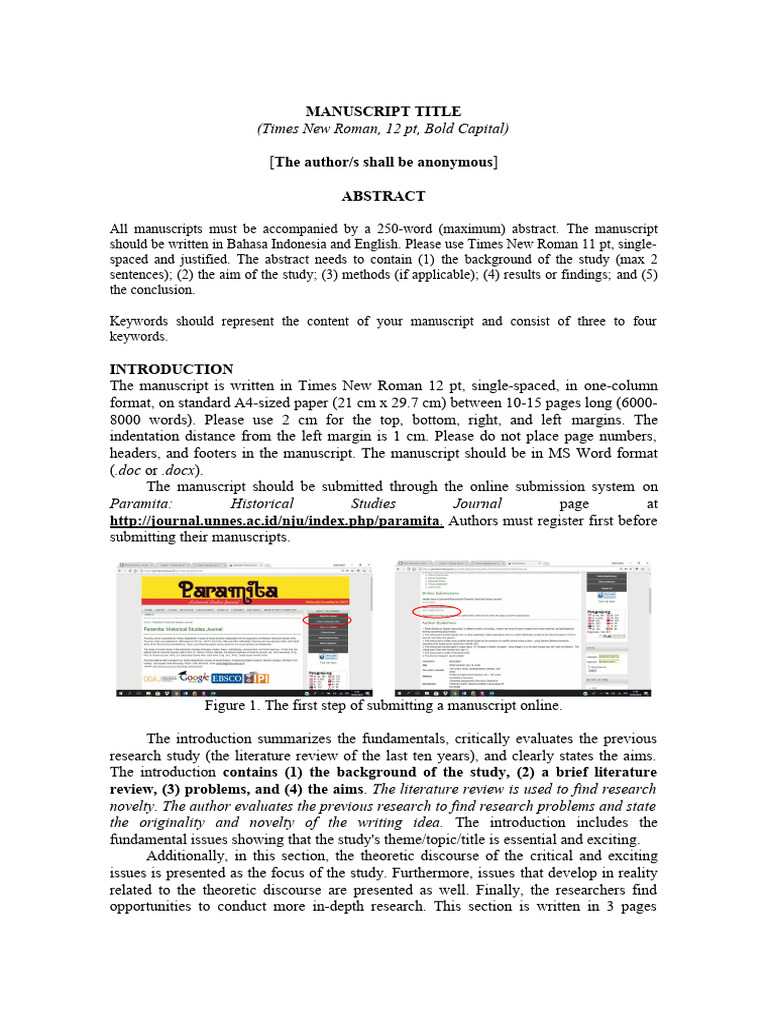 PARAMITA_MANUSCRIPT TEMPLATE 2021 | PDF | Apa Style | Citation