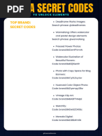 Canva Secret Codes | PDF