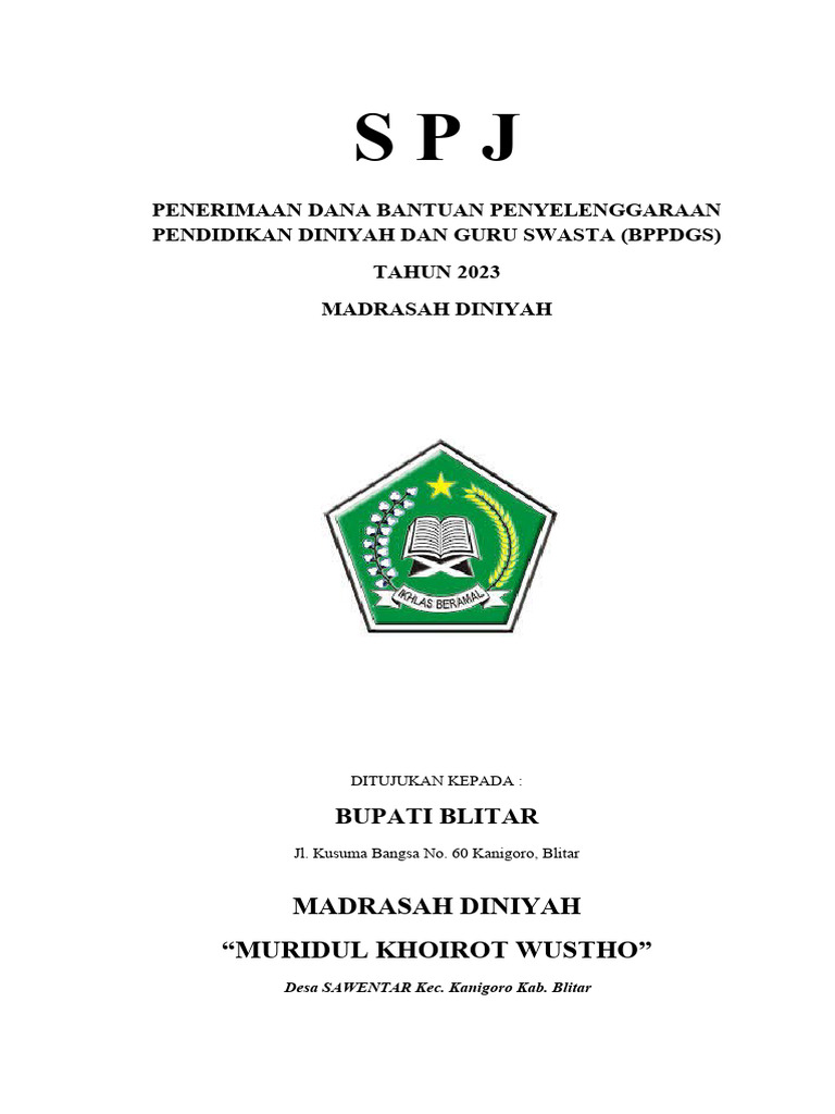 contoh SPJ 2023 | PDF