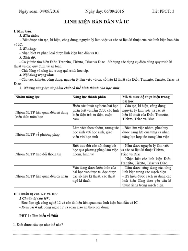 Bai 4 Linh Kien Ban Dan Va IC | PDF
