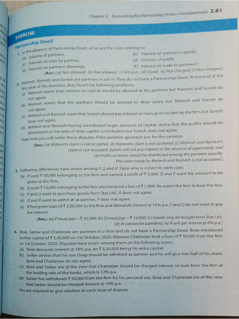 CH 1 (Unsolved QNS) | PDF