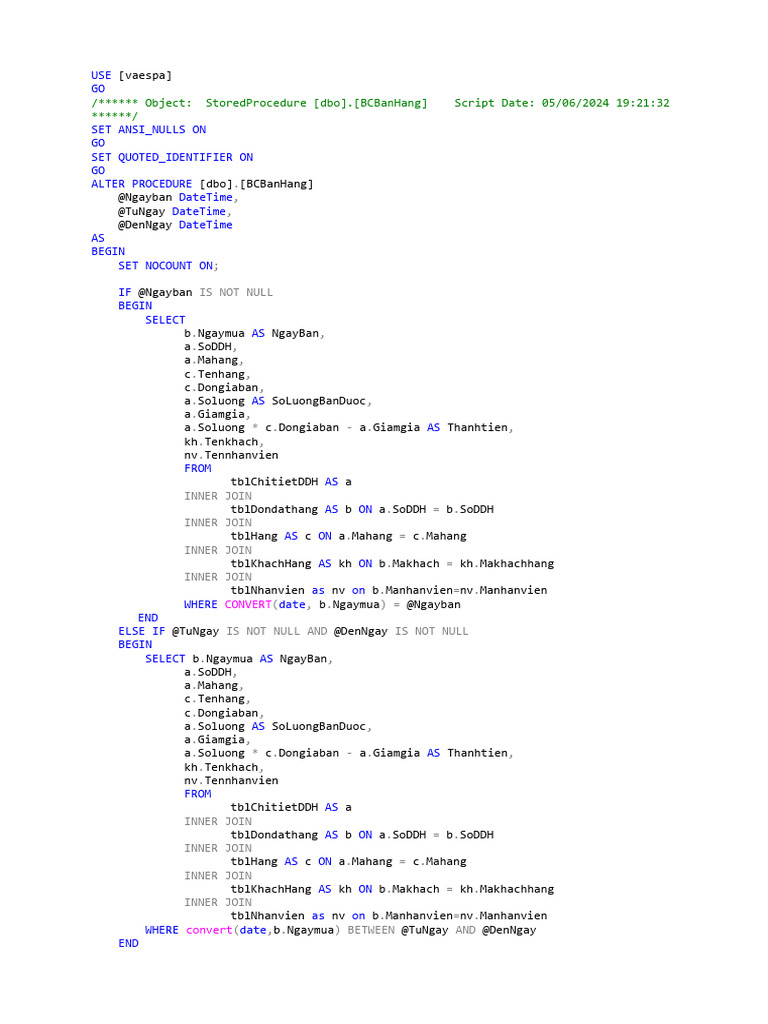 Stored Procedure | PDF