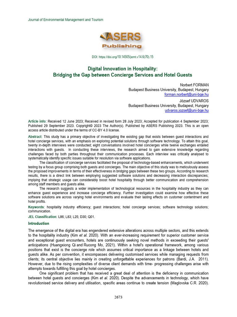 Digital Innovation in Hospitality | PDF | Methodology | Focus Group