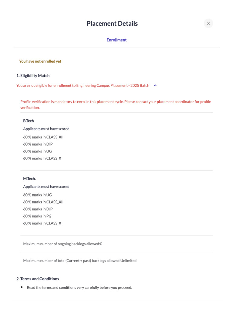 Placement Issue Pdf