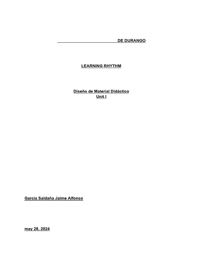 Learning Rhythm Pdf Intelligence Learning