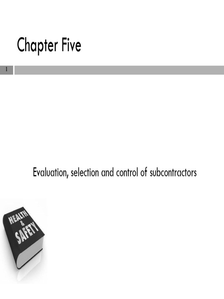 Subcontractor Safety Management Guide | PDF