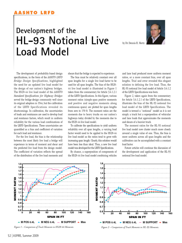 Development of The HL-93 Notional Live Load Model | PDF | Bridge ...