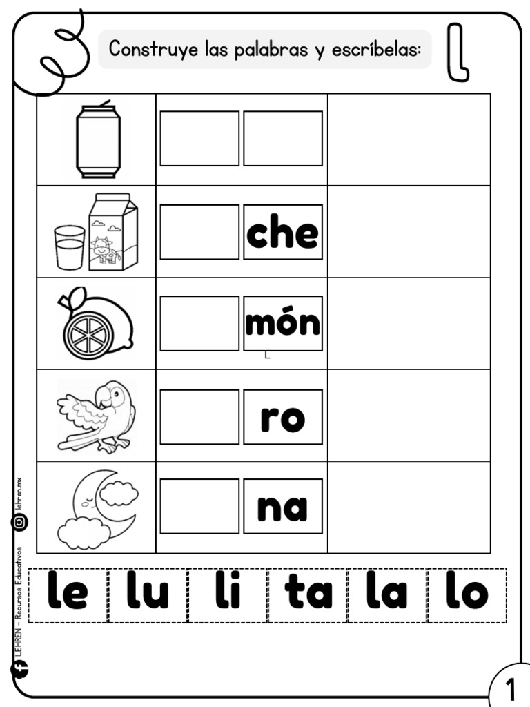Construye Las Palabras | PDF