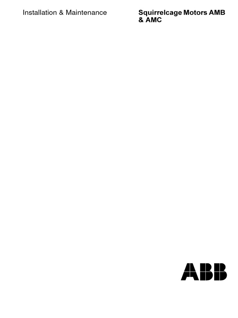 AMB AMC Installation Maintenance | PDF | Bearing (Mechanical ...