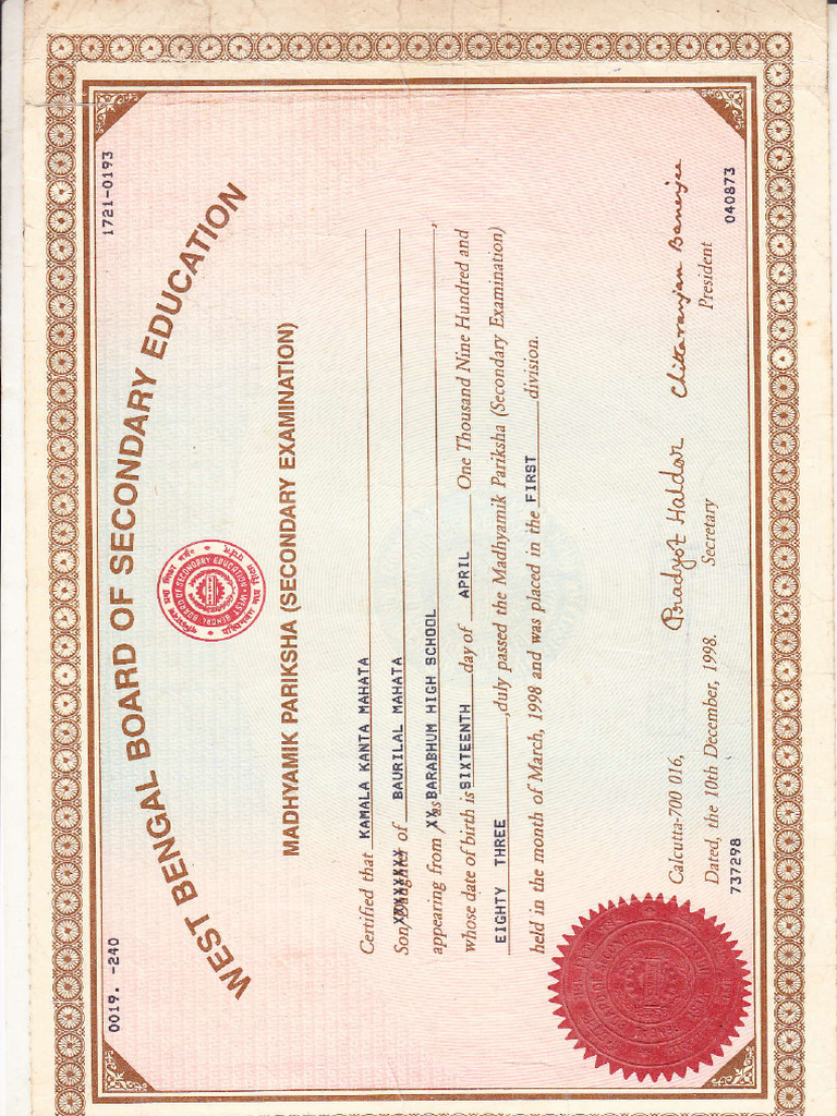 CERTIFICATE | PDF