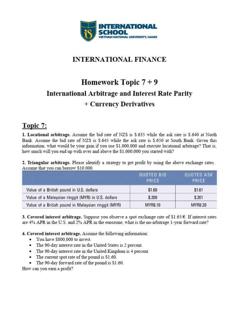 Homework Topic 7 9 | PDF | Futures Contract | Option (Finance)