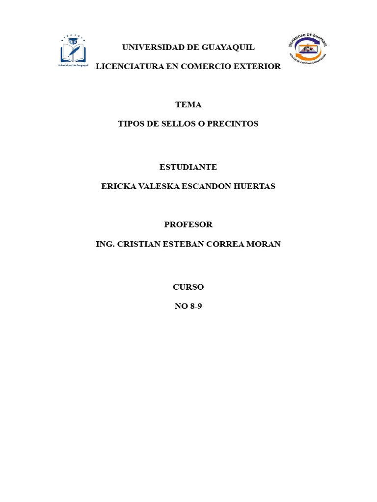Tipos de Sellos o Precintos | PDF | Identificación de frecuencia de radio | Código de barras