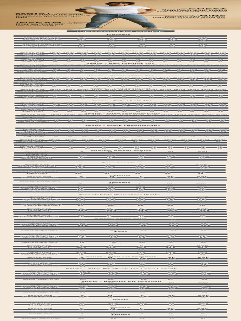 JJ Size Guide - Complete Full 19 08 2020 | PDF | Sweater | Seam (Sewing)