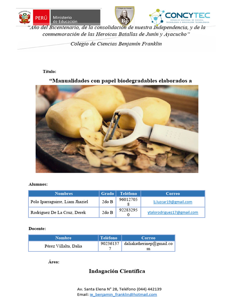 Manualidades Con Papel Biodegradables | PDF | El plastico | Papel