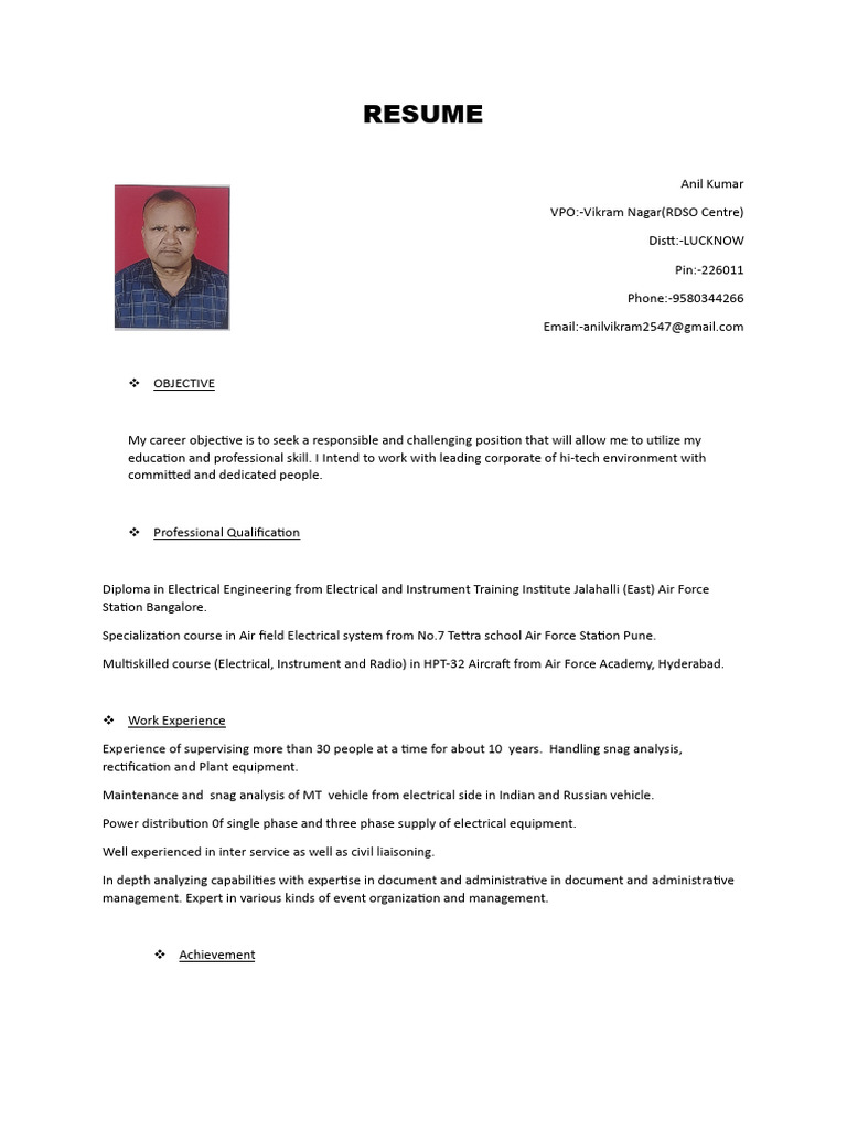 Airforce Resume | PDF