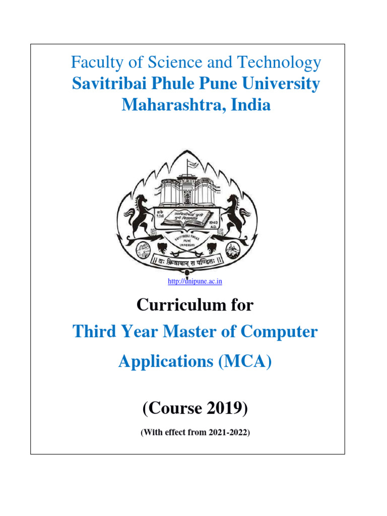 TY MCA(2019 Course) Curriculum Under Engineering(3 Years) 30.06.2021 ...