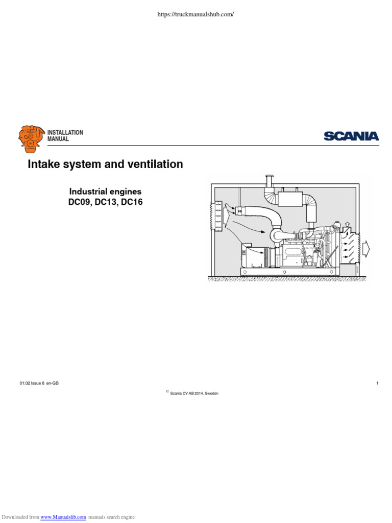 Scania DC16 Installation Manual | PDF | Engines | Flow Measurement